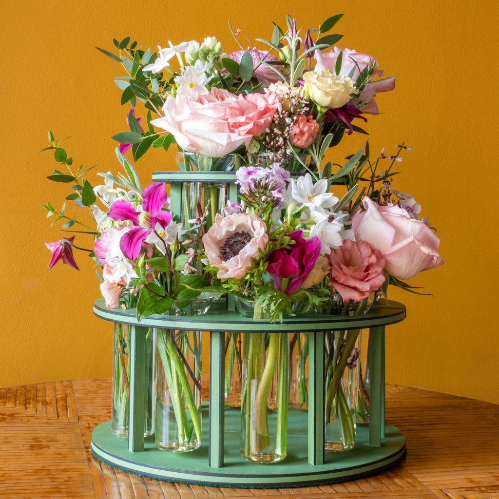 The 90th anniversary two-tier flower holder. A faithful reproduction o ...