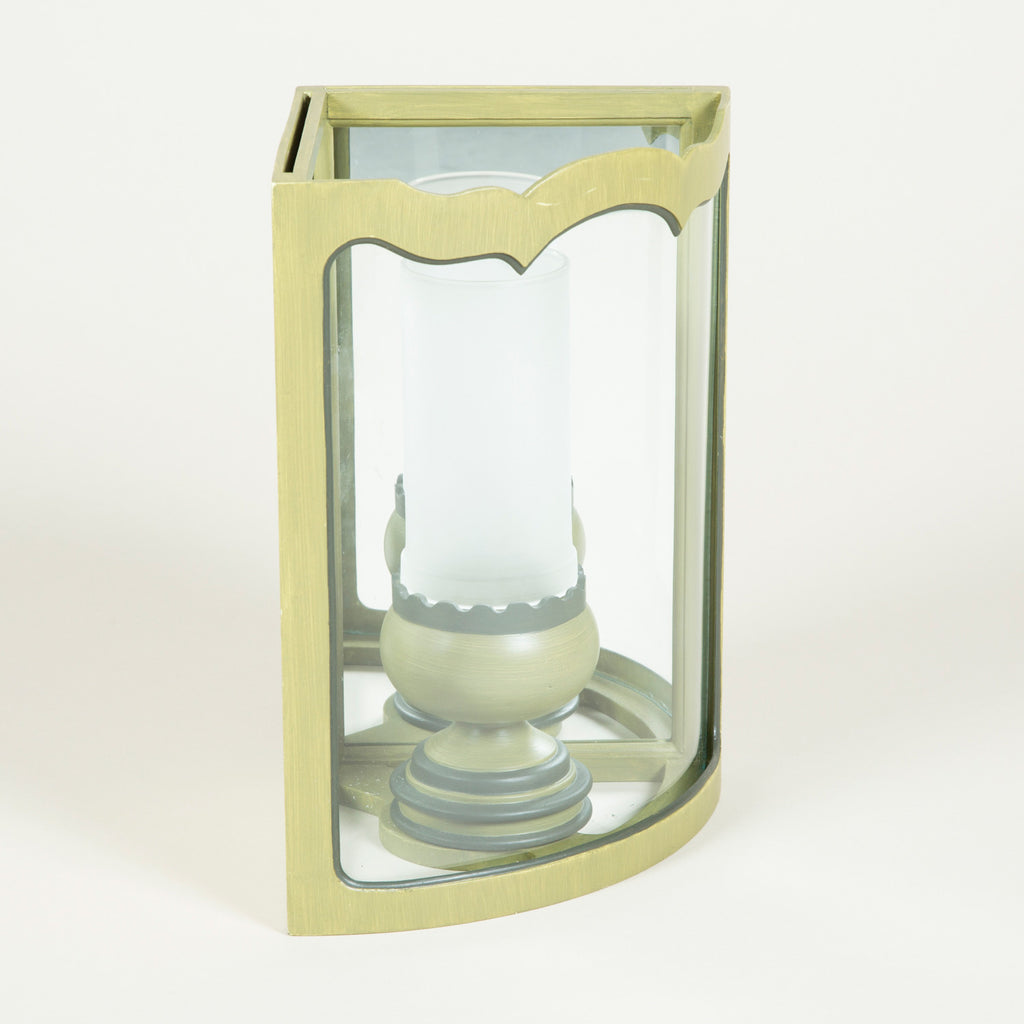 Corner wall lantern. Made to order in three sizes with three standard ...