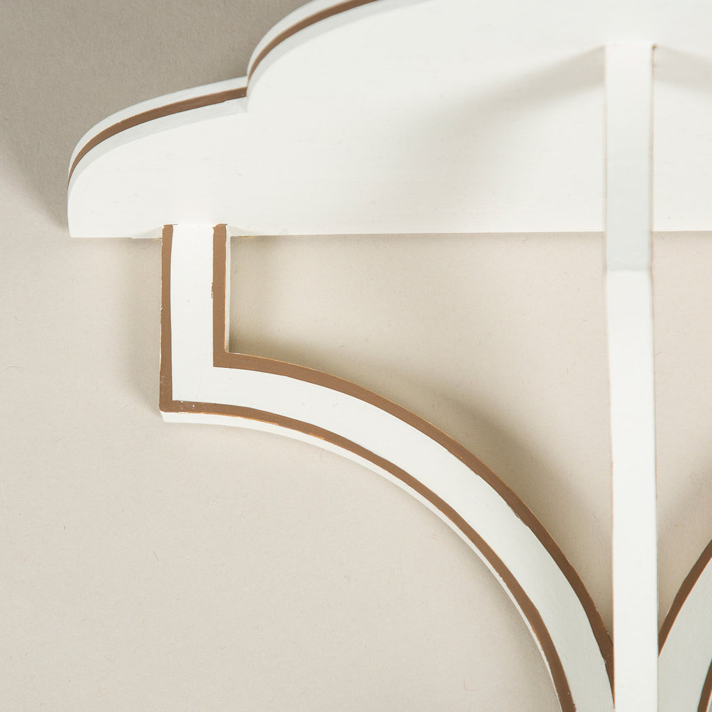 A SIMPLE PAINTED WOODEN WALL BRACKET WITH ADDED LINE DETAIL – Sibyl ...